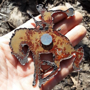 Rusty Metal Cowboys; Set of 4, Magnets, Ornaments, Crafts, Signs ...