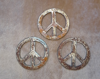 Metal Peace Sign - Etsy