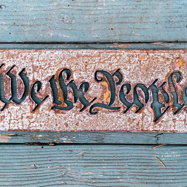 Constitution Metal Wall Art - Etsy
