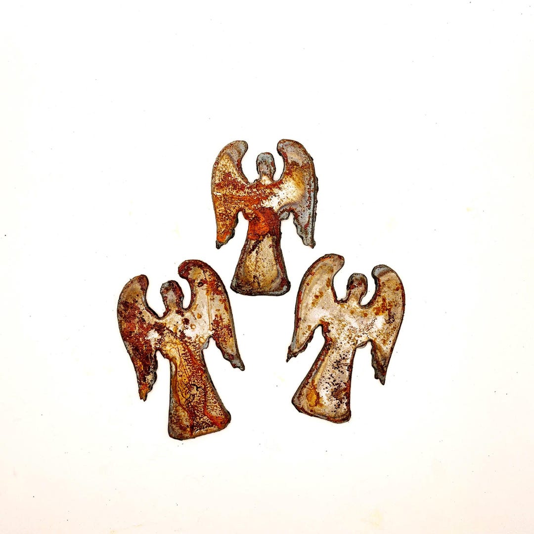 Rusty Metal Angel Ornaments: Garden & Home Decor, DIY Crafts - Etsy