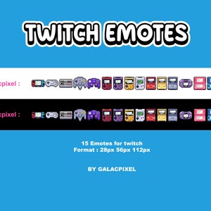 Pixel Art Emote / Retro Console Emote / Twitch Emote / Gameboy Emote ...