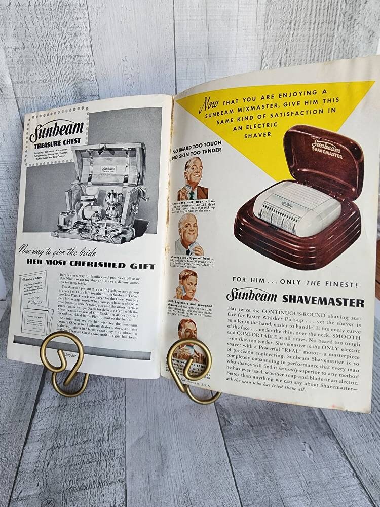 Vintage 1950s Sunbeam Mixmaster Mixer Cookbook, MCM, Mid Century ...