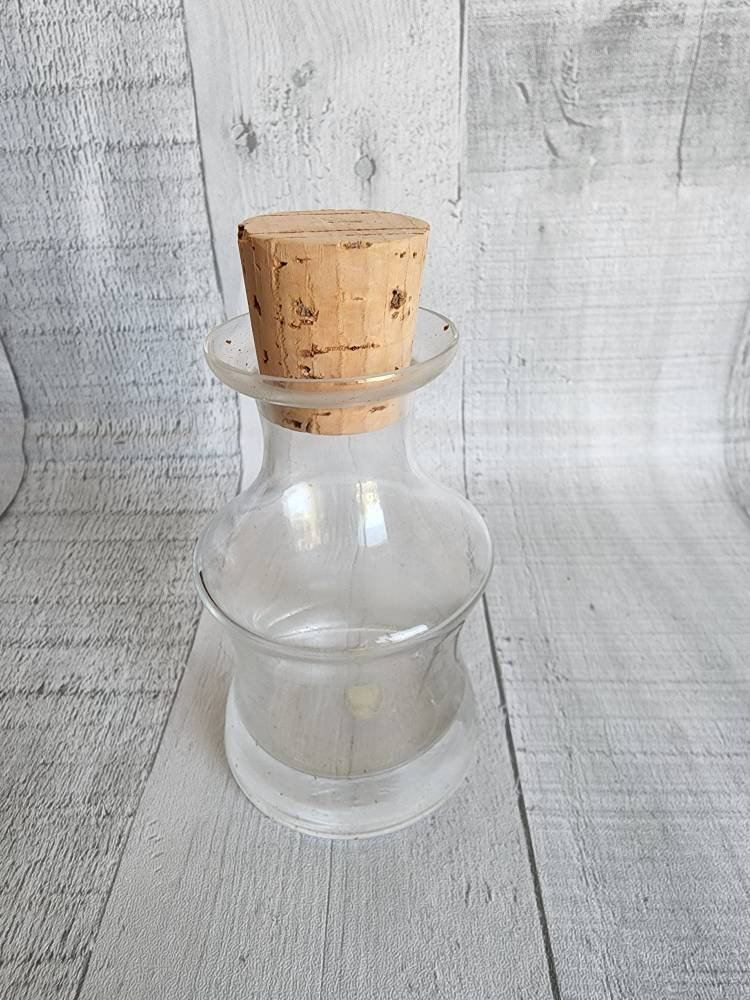 Vintage Glass Small Flask Bottle by Else & Niels Brinch, Nautical Gifts ...