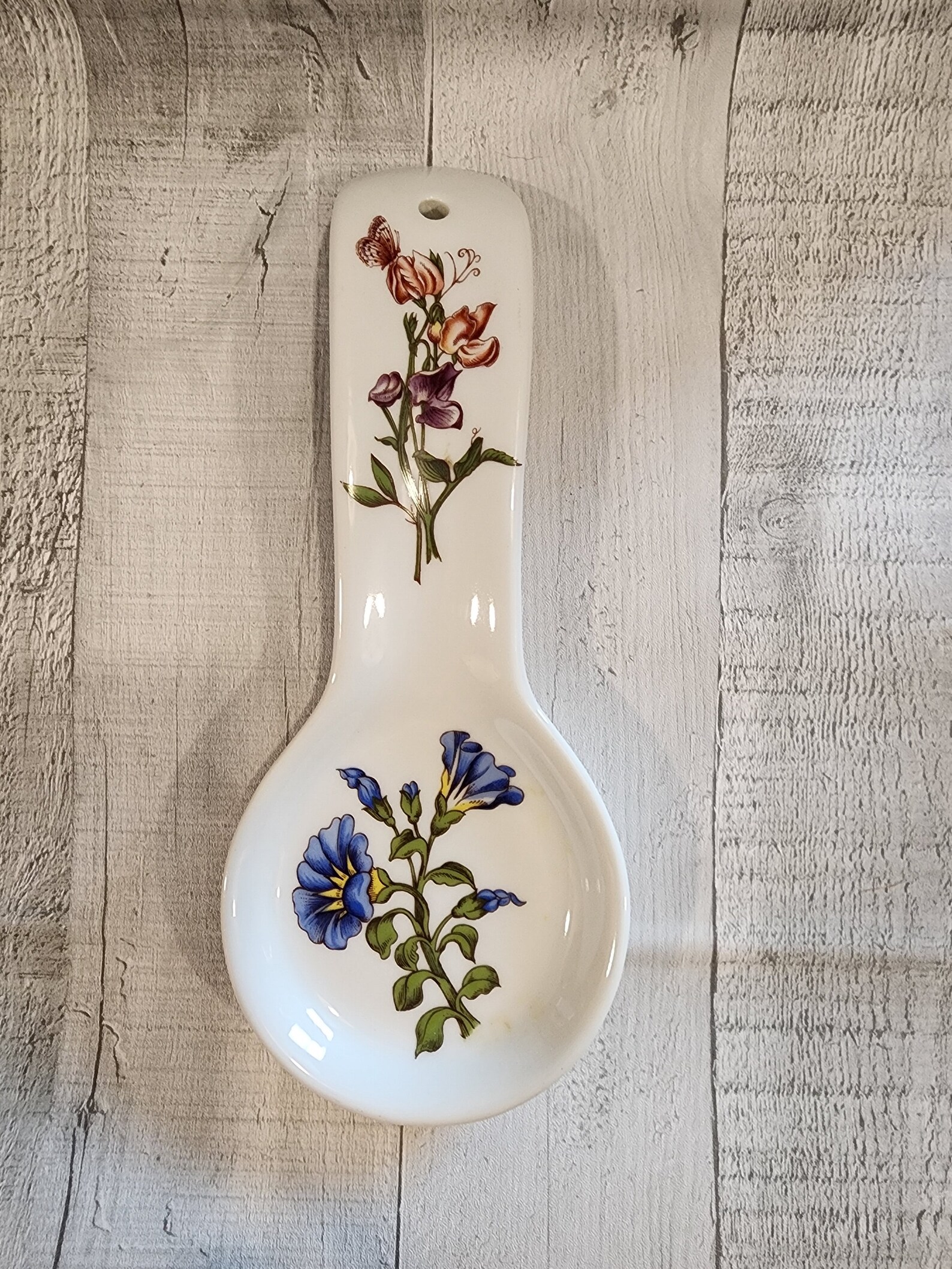 Vintage Cordon Bleu Flower Spoon Rest, Ceramic, Retired Pattern - Etsy