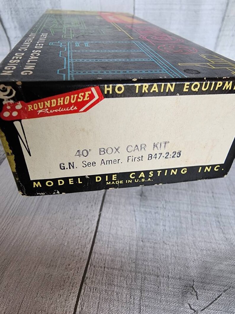 Vintage HO Gauge Box Car Kit see America First Train Model, Great ...