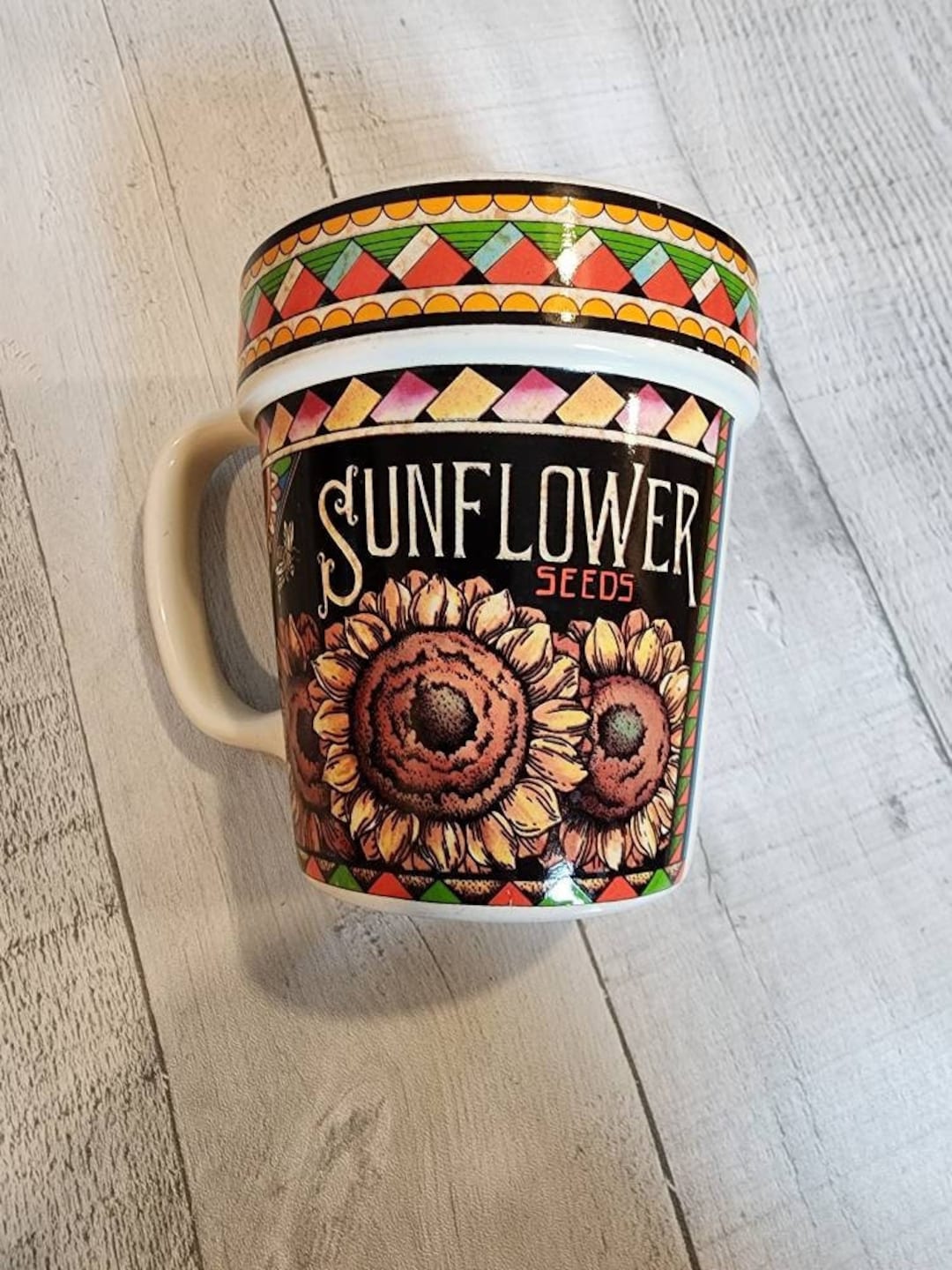 Vintage Sunflower Mug, Cup, Coffee, Tea, Sunflowers, Stanley Papel ...