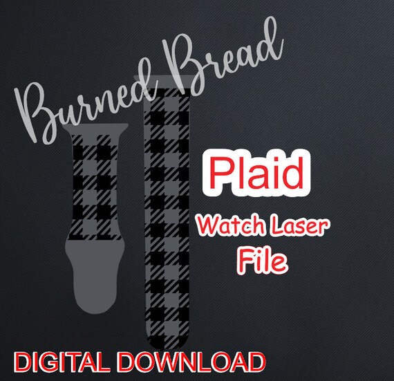 Plaid Watch Band Laser File | Etsy