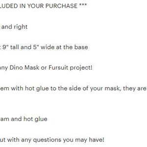 Dino / Raptor Mask EARS, Good for Fursuits - Etsy