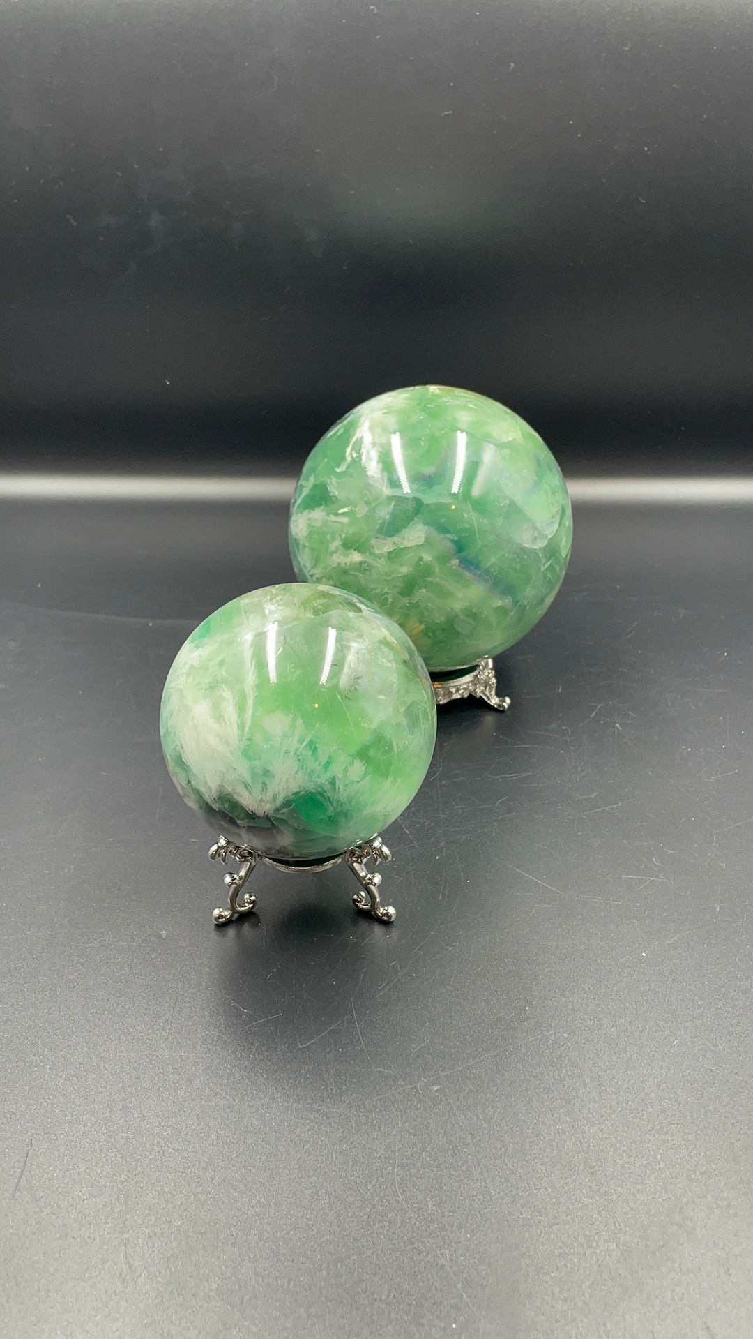 Rainbow Feather Fluorite Sphere - Etsy