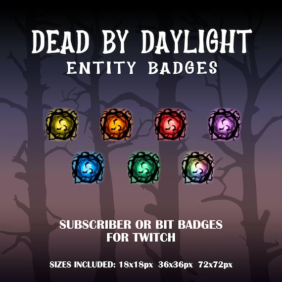 Dead by Daylight Entity Twitch Badges | Etsy