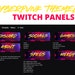 Cyberpunk Twitch Panels | X20 Panels | Digital Download - Etsy