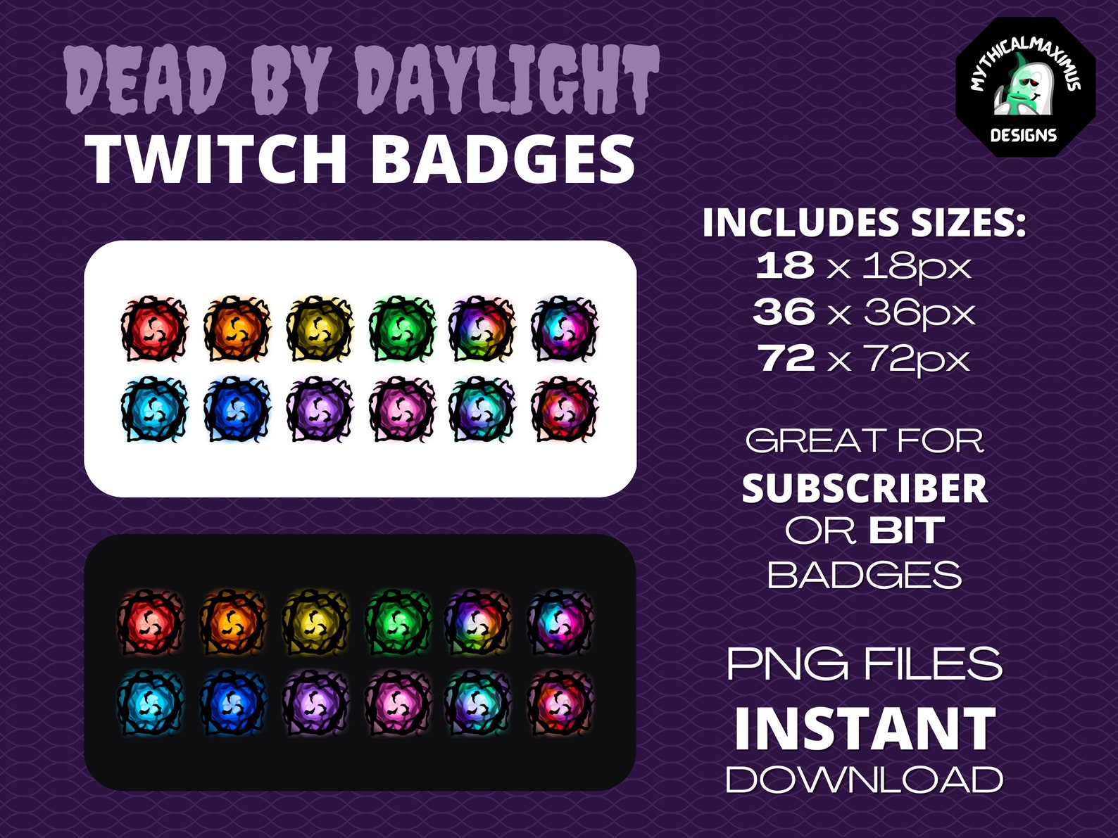 Dead by Daylight Entity Twitch Badges - Etsy