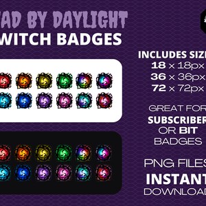 Dead by Daylight Entity Twitch Badges - Etsy