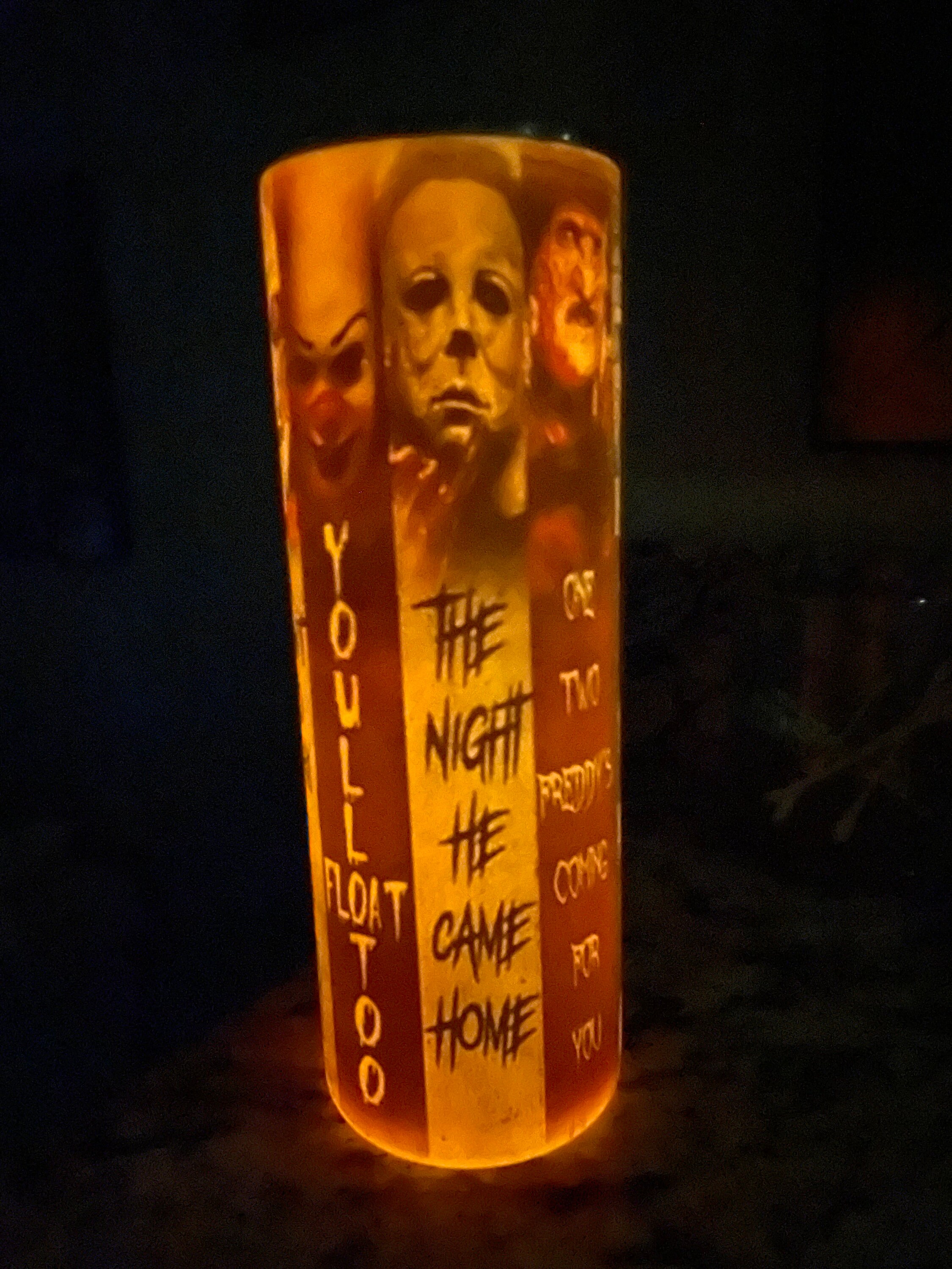 Horror Movie Tumbler, Scary Movie Tumbler, Stainless Steel Tumbler ...