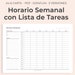 Weekly Planner Schedule Spanish Printable A4 & US LETTER - Etsy