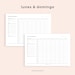 Weekly Planner Schedule Spanish Printable A4 & US LETTER - Etsy