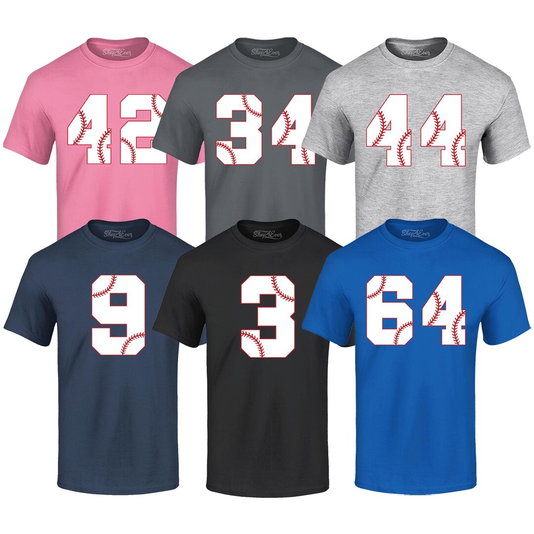 Custom Baseball Number Team T-shirt Gift Customizable Jersey Baseball ...