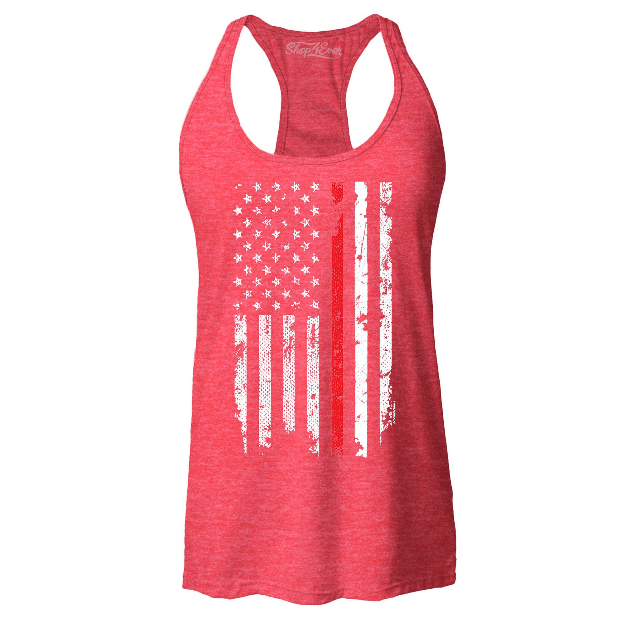 Firefighter American Flag Red Line Stripe USA Women's - Etsy