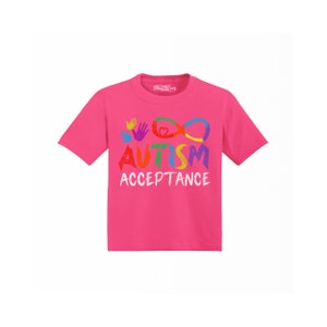 Autism Acceptance Infinity Symbol Toddler Cotton T-shirt Autism ...