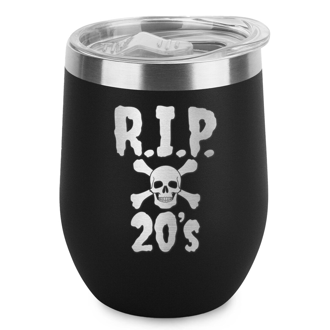 30th Birthday Gift Dirty 30. RIP 20's Skull 30 Year Old Thirty Engraved ...