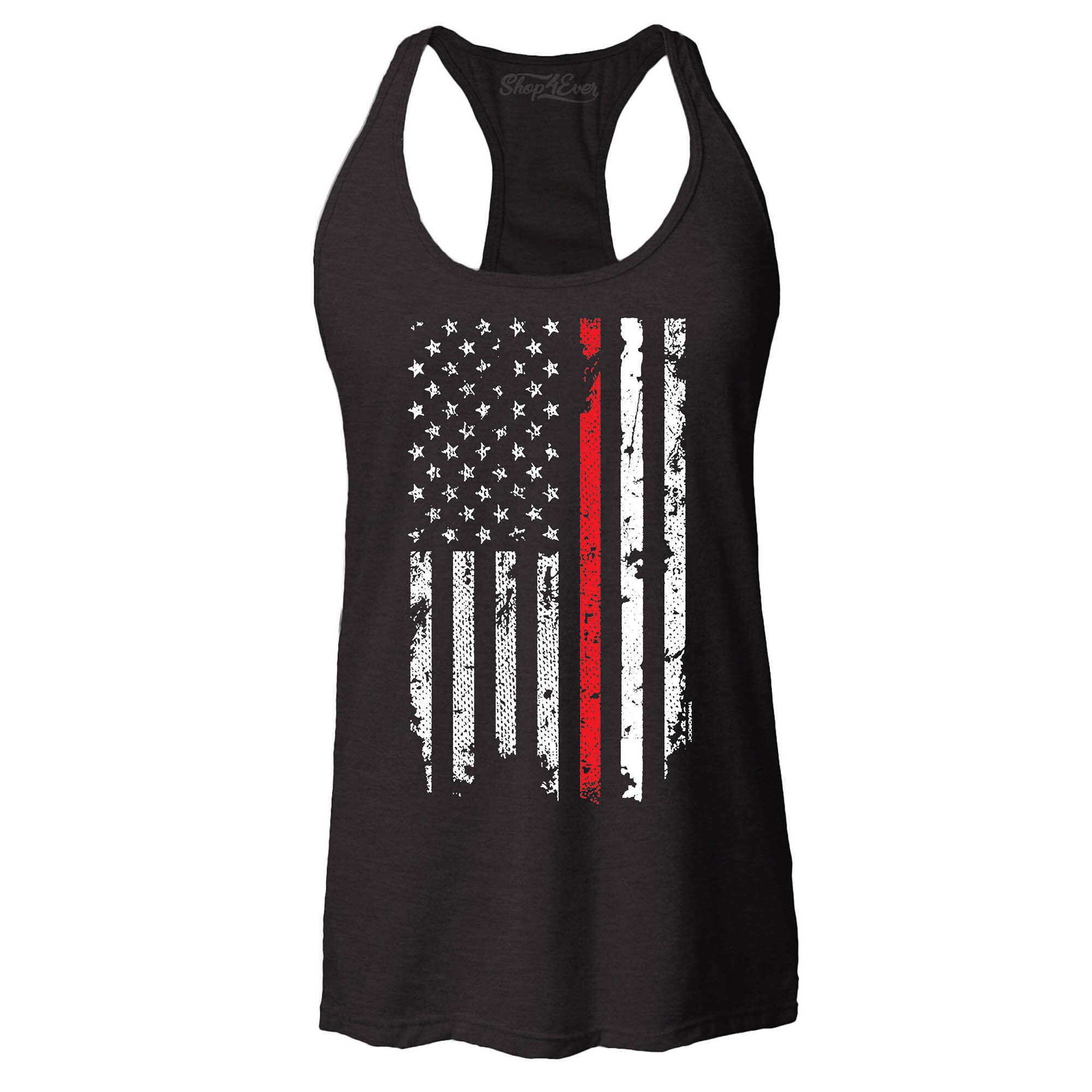 Firefighter American Flag Red Line Stripe USA Women's - Etsy