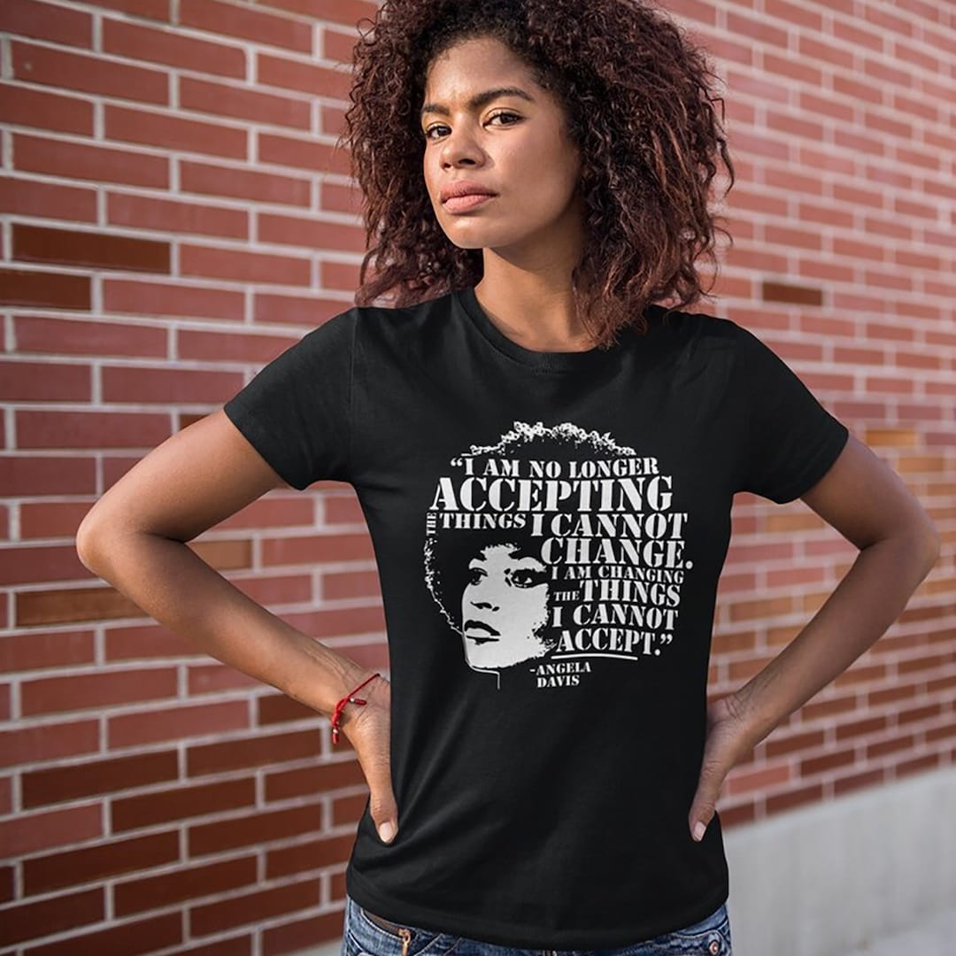 Angela Davis Word Cloud Women's T-shirt - Etsy