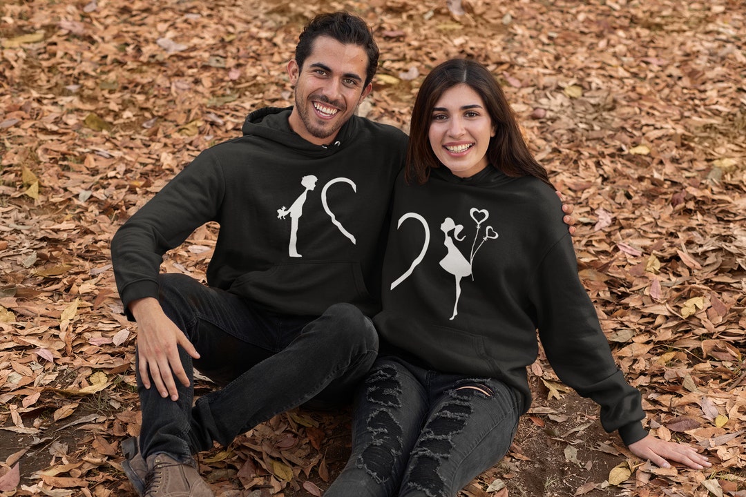 Complete My Heart His & Hers Couples Matching Hoodie Sweatshirts ...