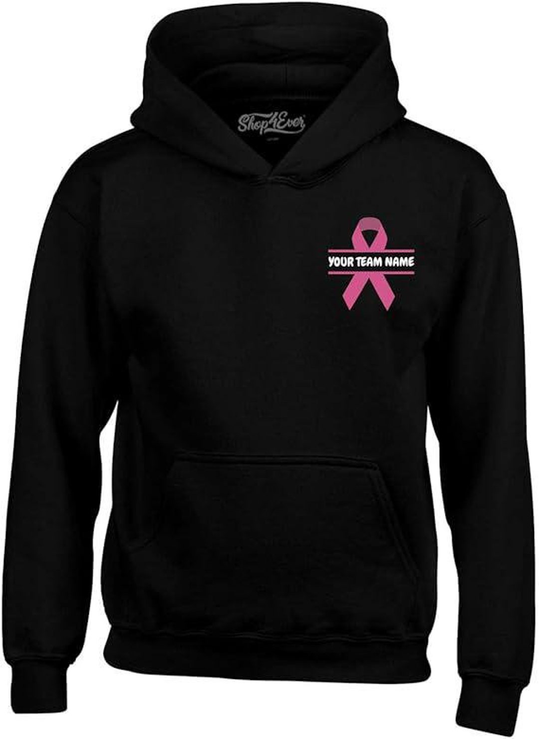 Personalized Breast Cancer Awareness Pink Ribbon Pocket Your Team Name ...