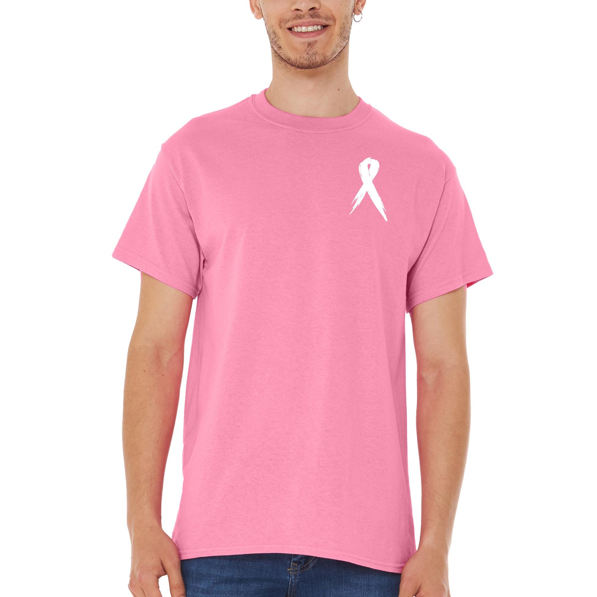 Breast Cancer Awareness Ribbon Pocket T-shirt Cancer Tee Breast Cancer ...