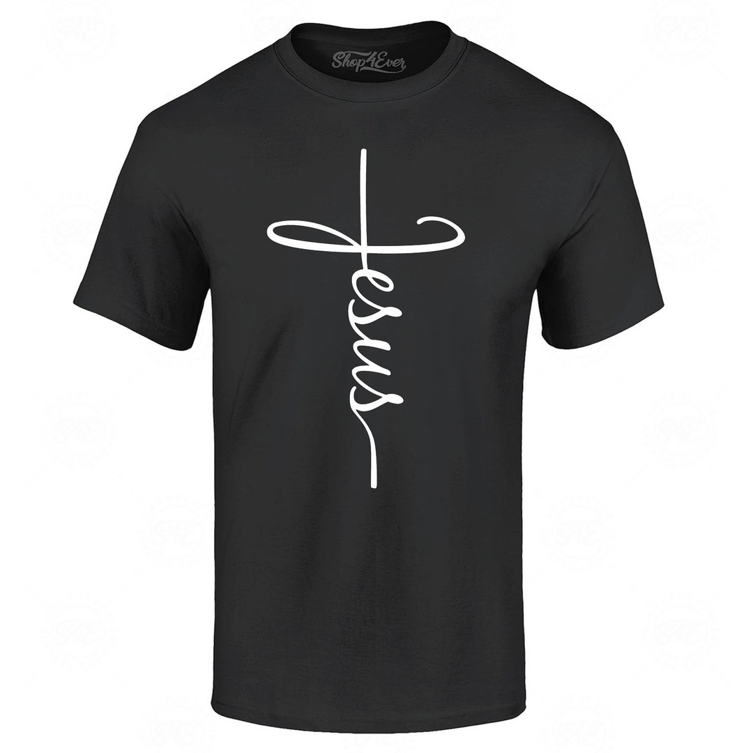 Jesus Cross T-shirt Christian Shirt. Christian Gift. Jesus Gift. Easter ...