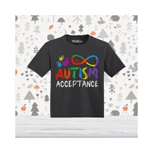 Autism Acceptance Infinity Symbol Toddler Cotton T-shirt Autism ...