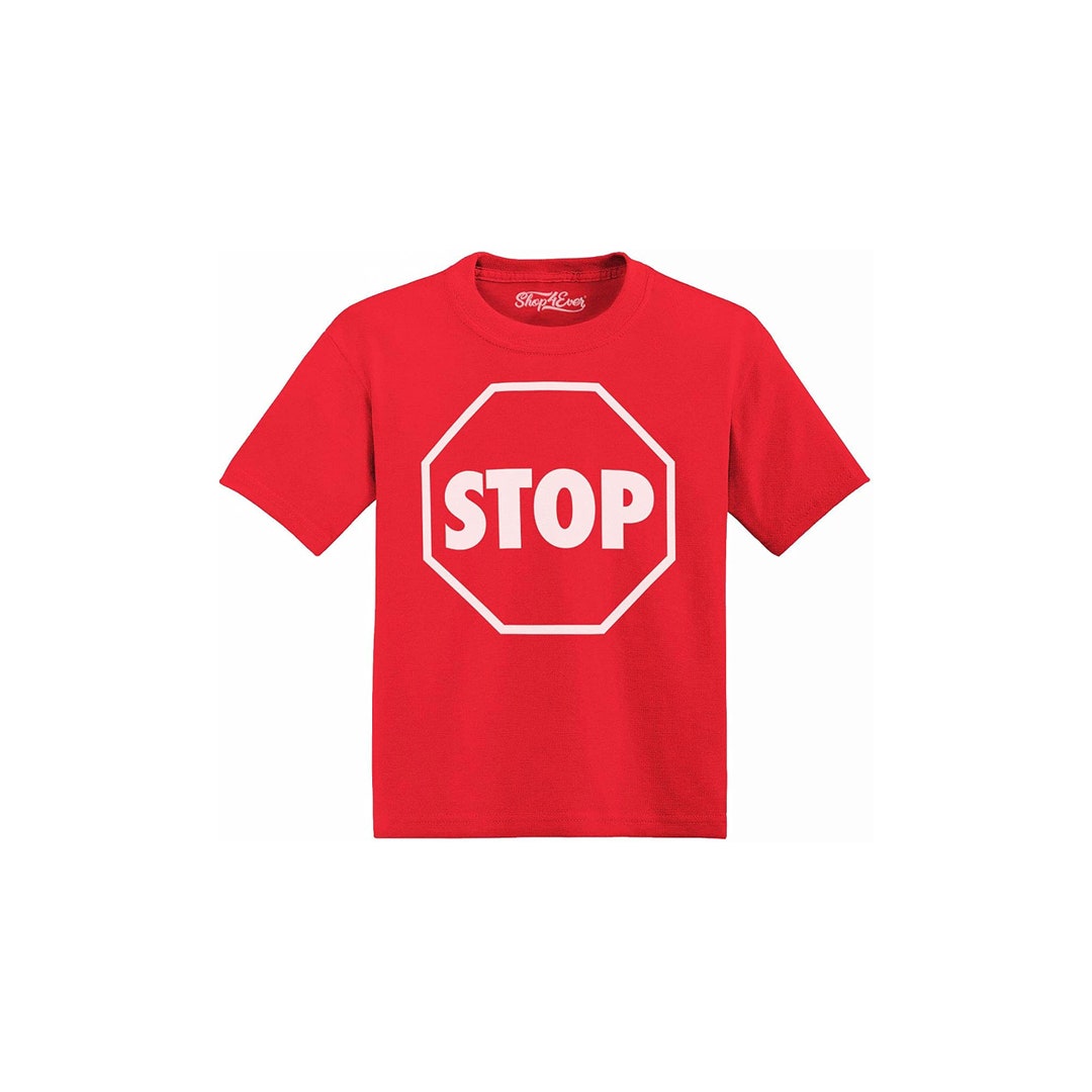 Stop Sign Traffic Stop Toddler Cotton T-shirt - Etsy