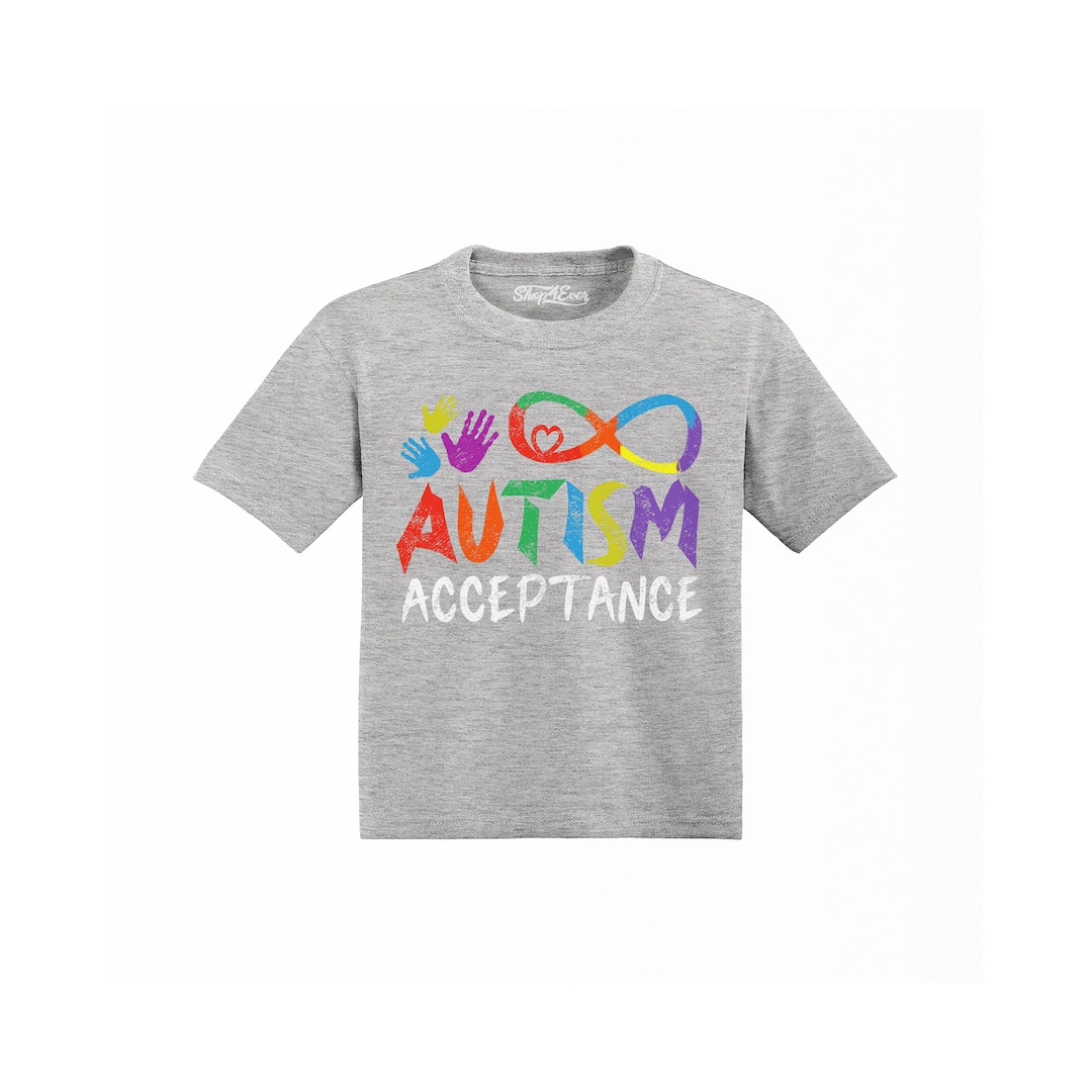 Autism Acceptance Infinity Symbol Toddler Cotton T-shirt - Etsy