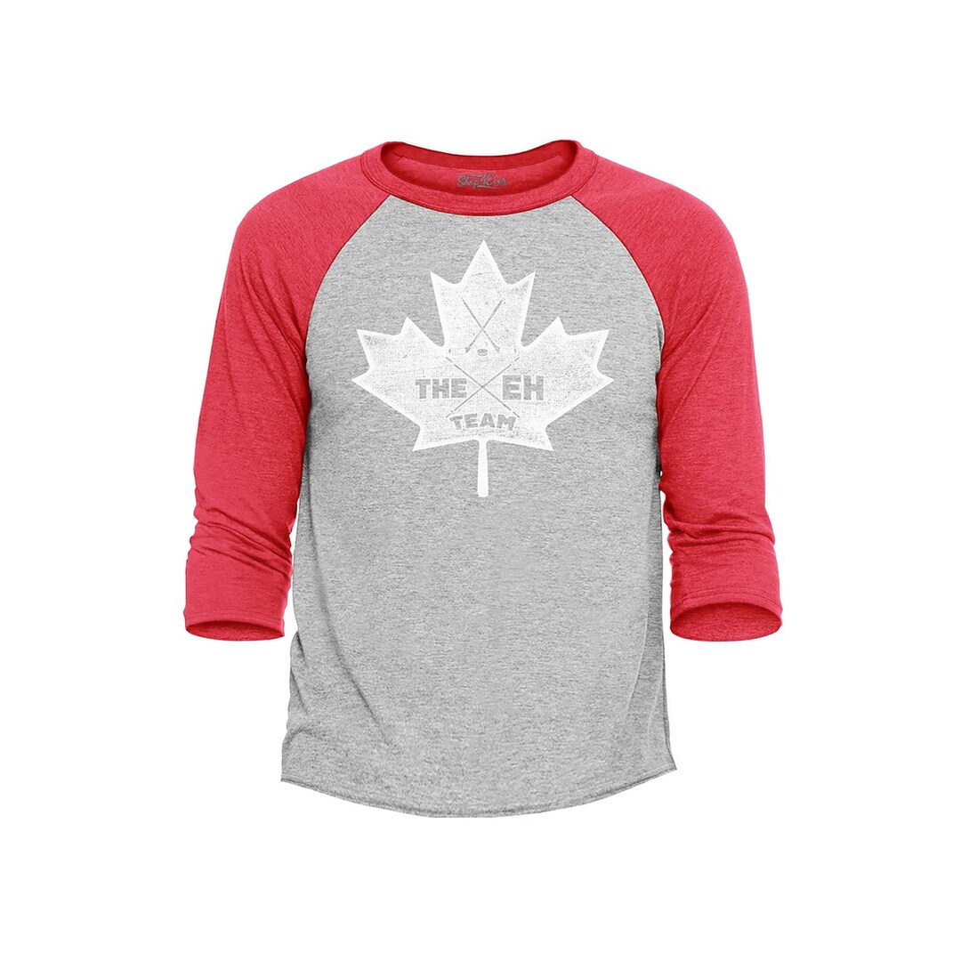 Canada Leaf the EH Team Canadian Pride Raglan Baseball Shirt - Etsy