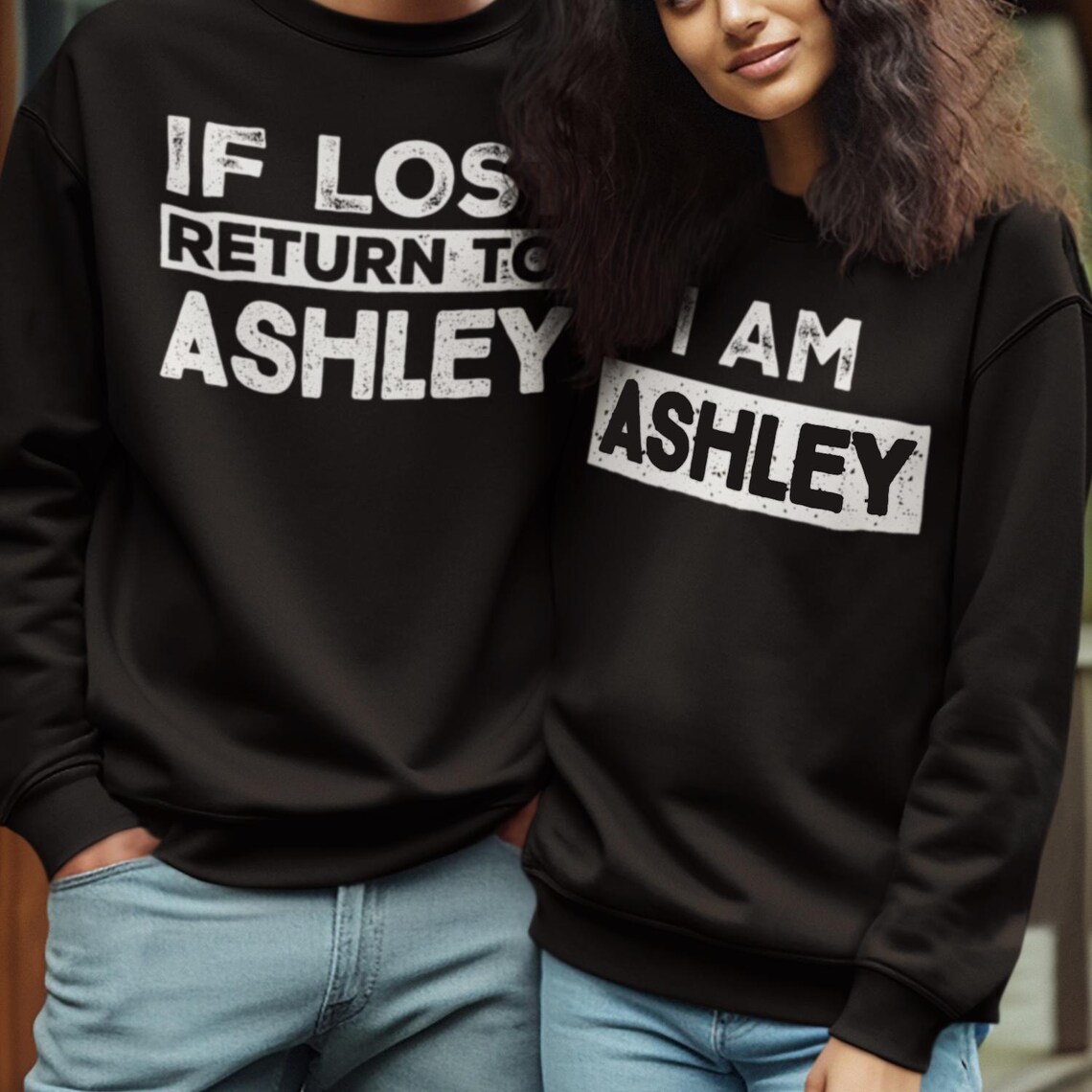 Custom Couples Matching Crewneck Sweatshirts If Lost Return to ...