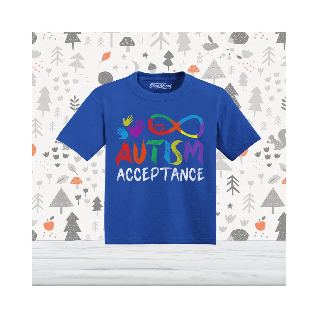 Autism Acceptance Infinity Symbol Toddler Cotton T-shirt Autism ...
