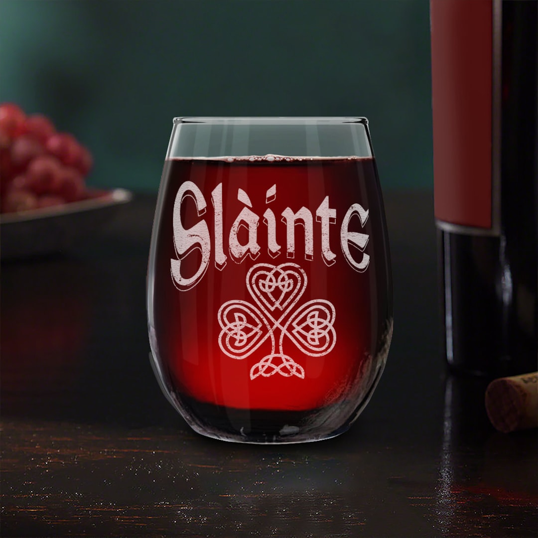 Slainte Celtic Knot Irish Scotish Toast Cheers St. Patrick's Day ...