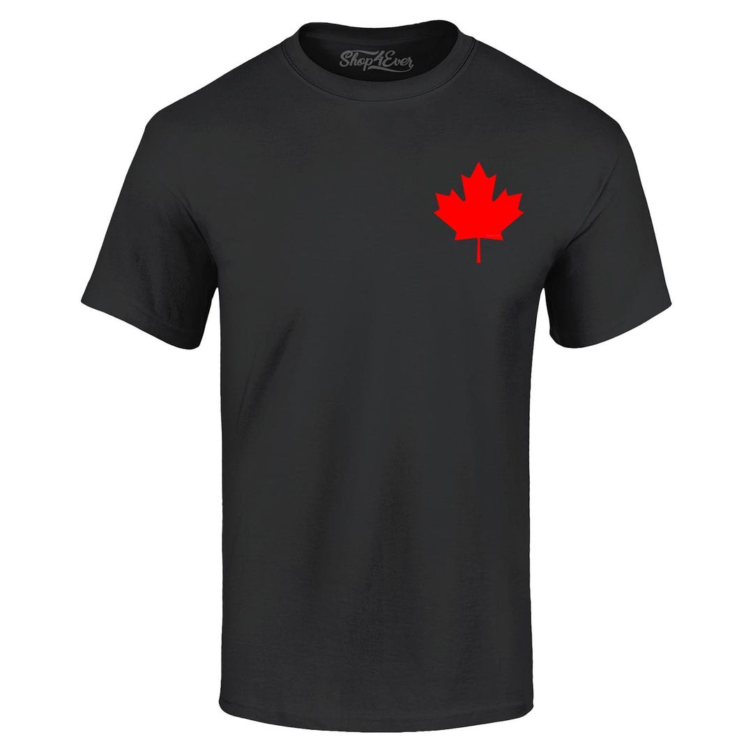 Canada Red Maple Leaf Pocket T-shirt Canadian Shirt for Men Women ...