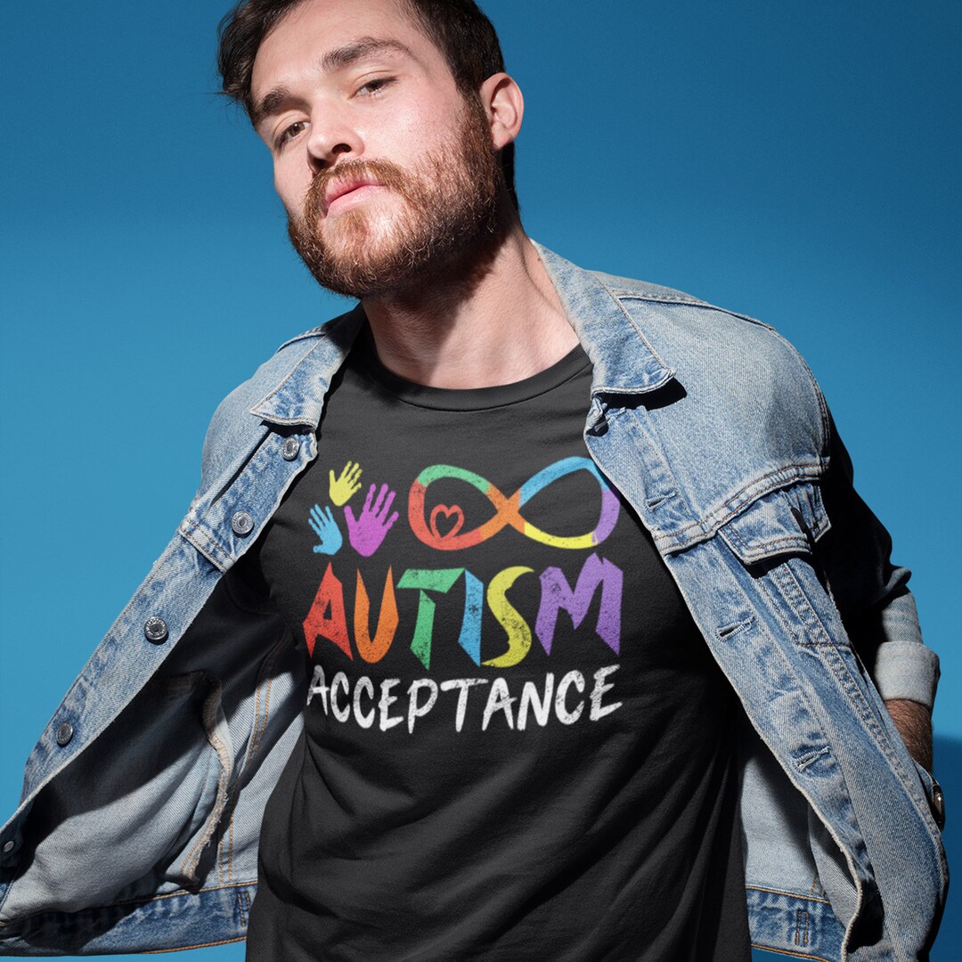 Autism Acceptance Infinity Symbol T-shirt Autism Awareness Month ...