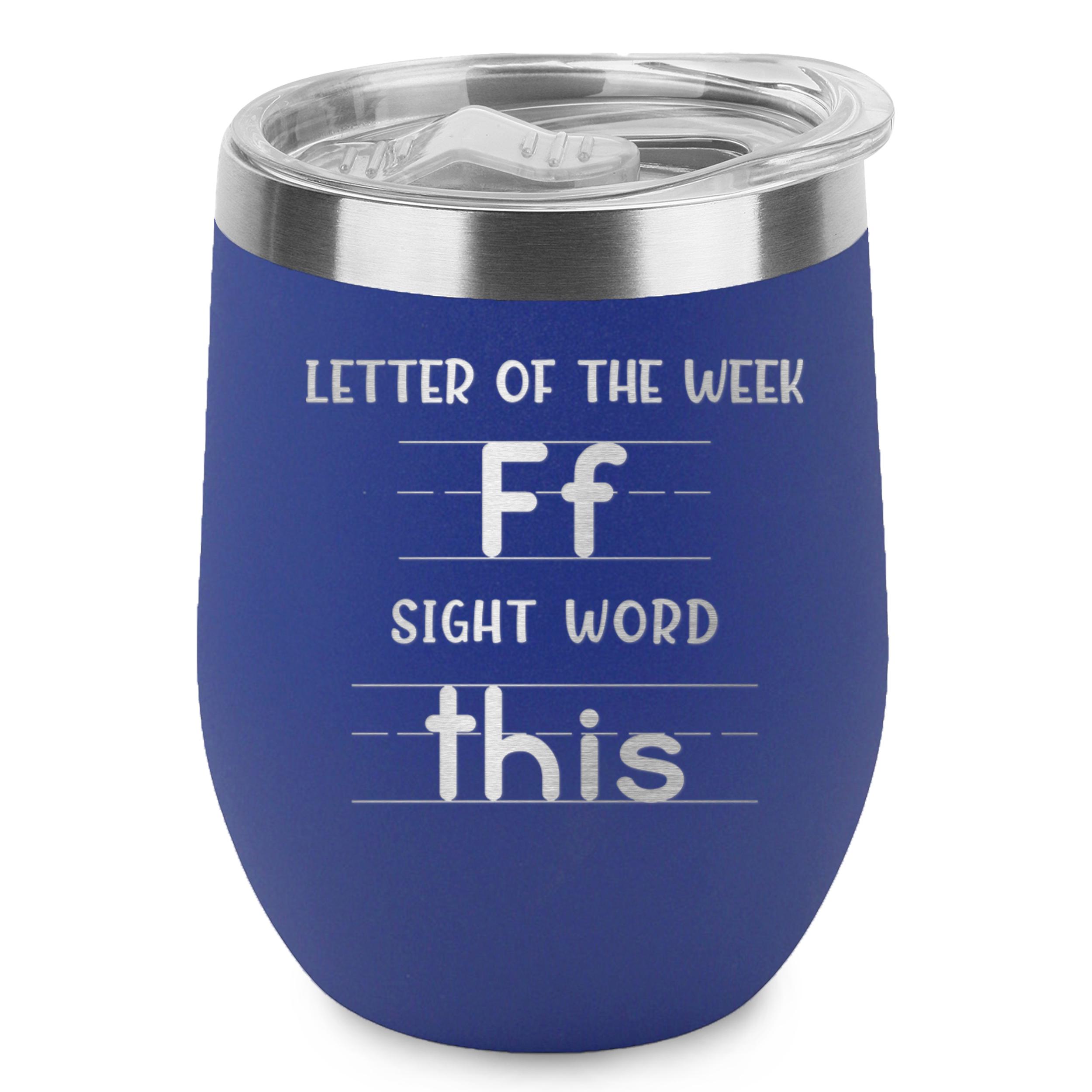 Funny Sight Words Gift Letter of the Week F Word This Engraved ...