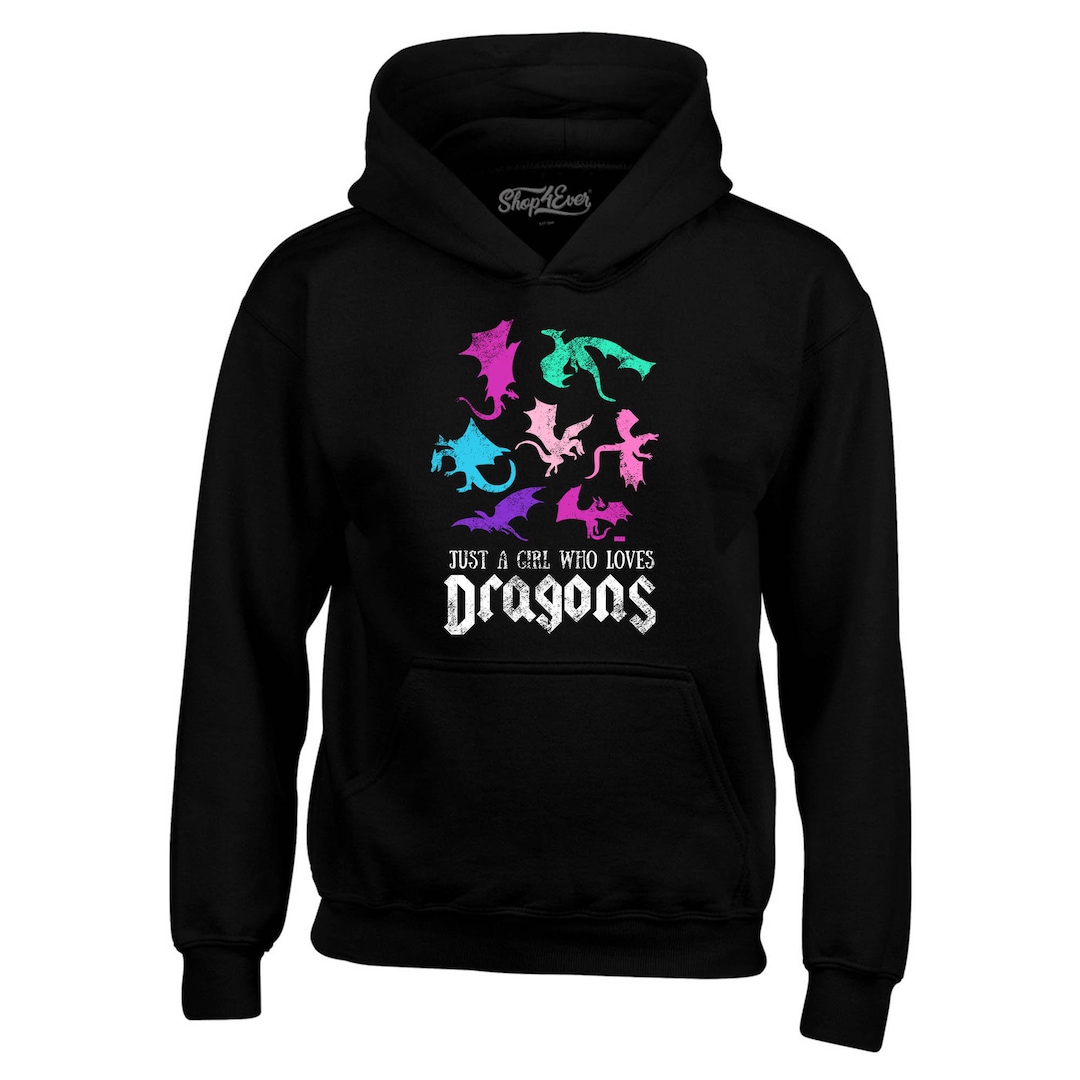 Just A Girl Who Loves Dragons Hoodie Sweatshirts - Etsy