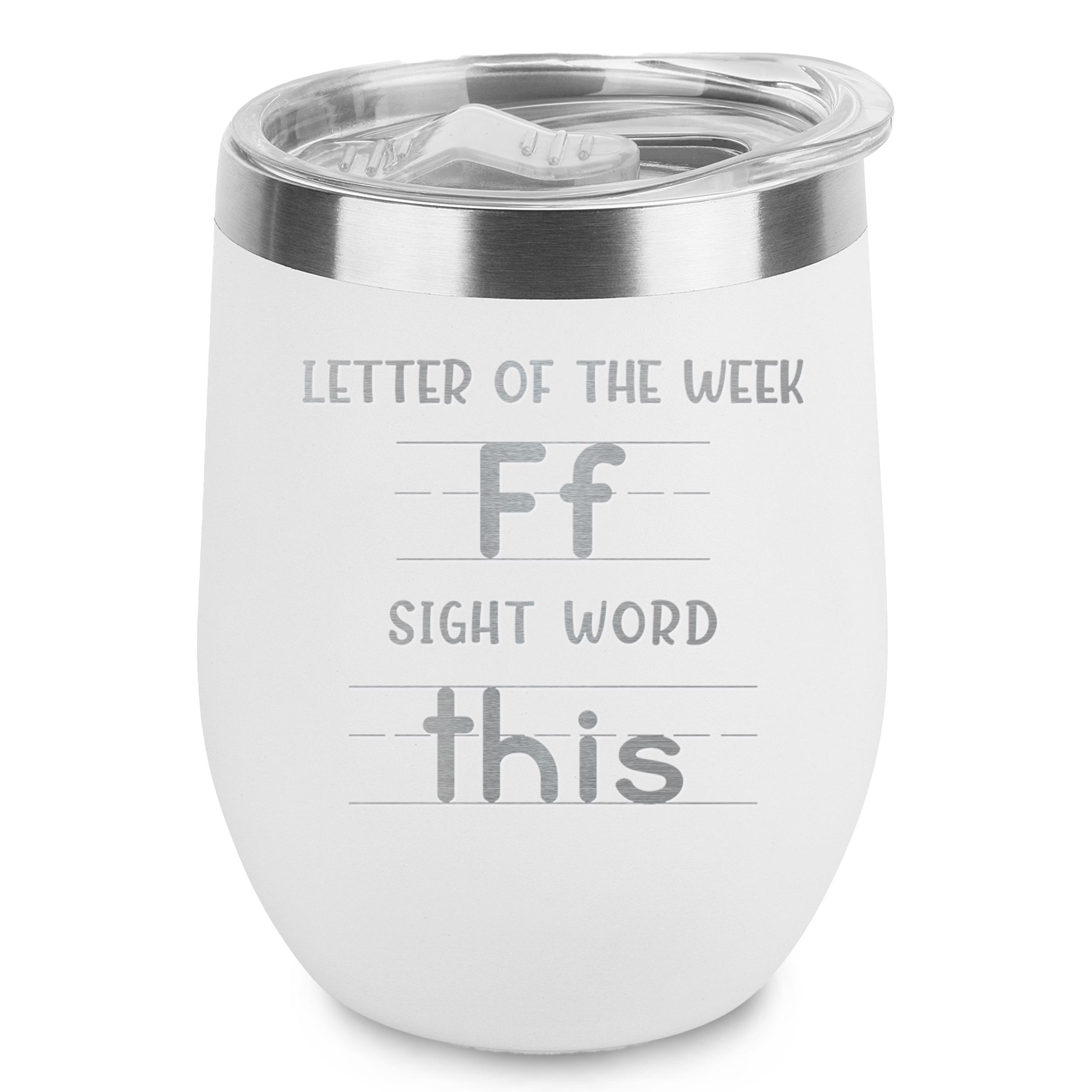 Funny Sight Words Gift Letter of the Week F Word This Engraved ...