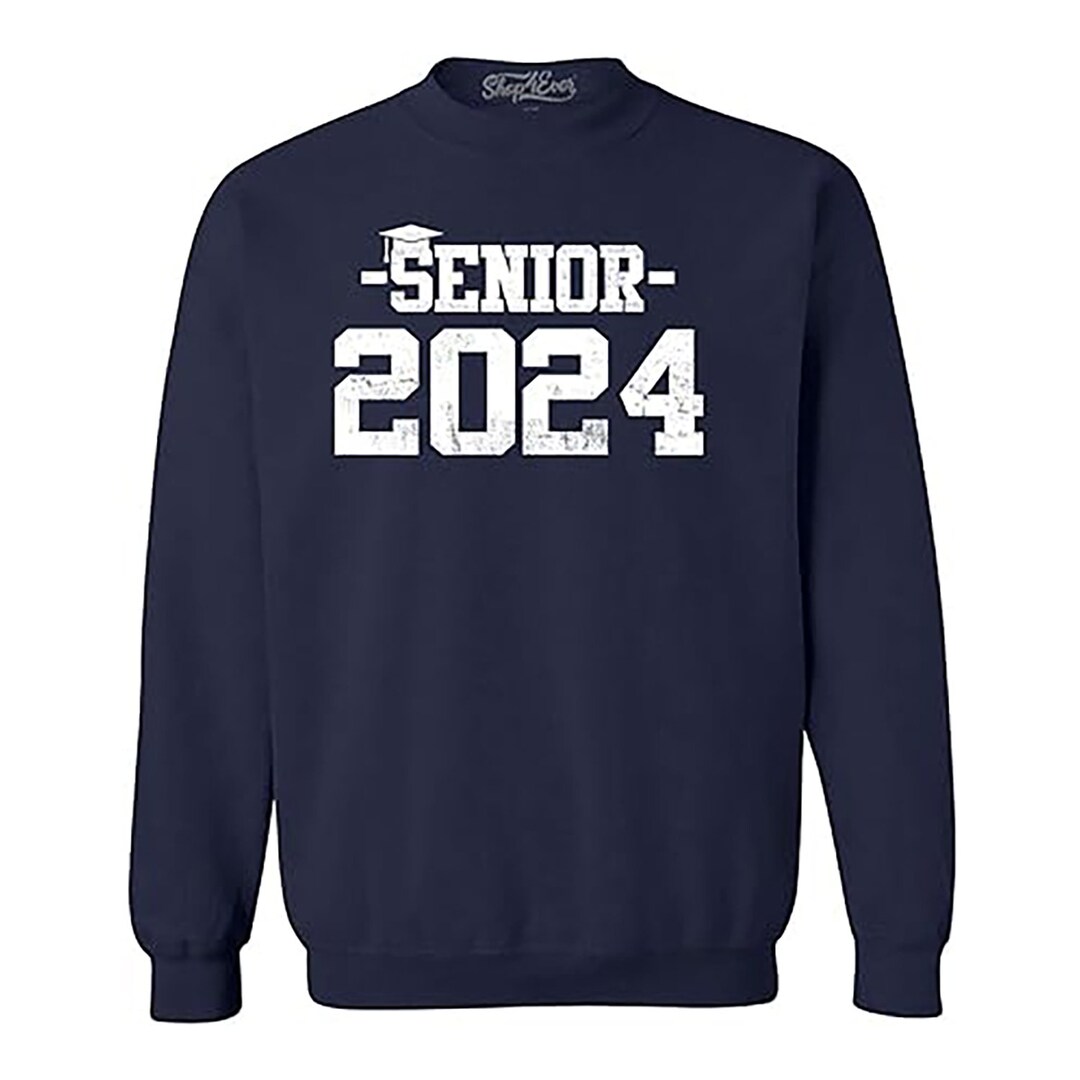 Shop4ever Senior 2024 Grad Graduation Crewneck Sweatshirts Senior 2024 ...