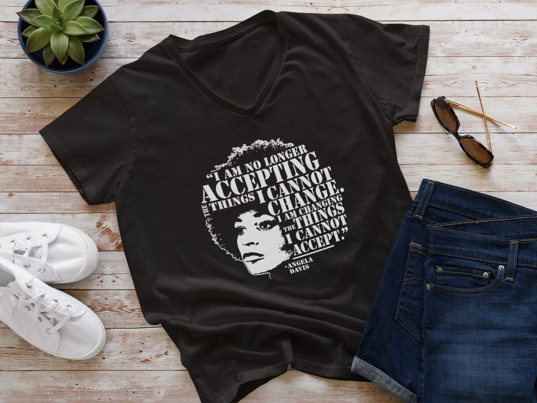 Angela Davis Word Cloud Women's V-neck - Etsy