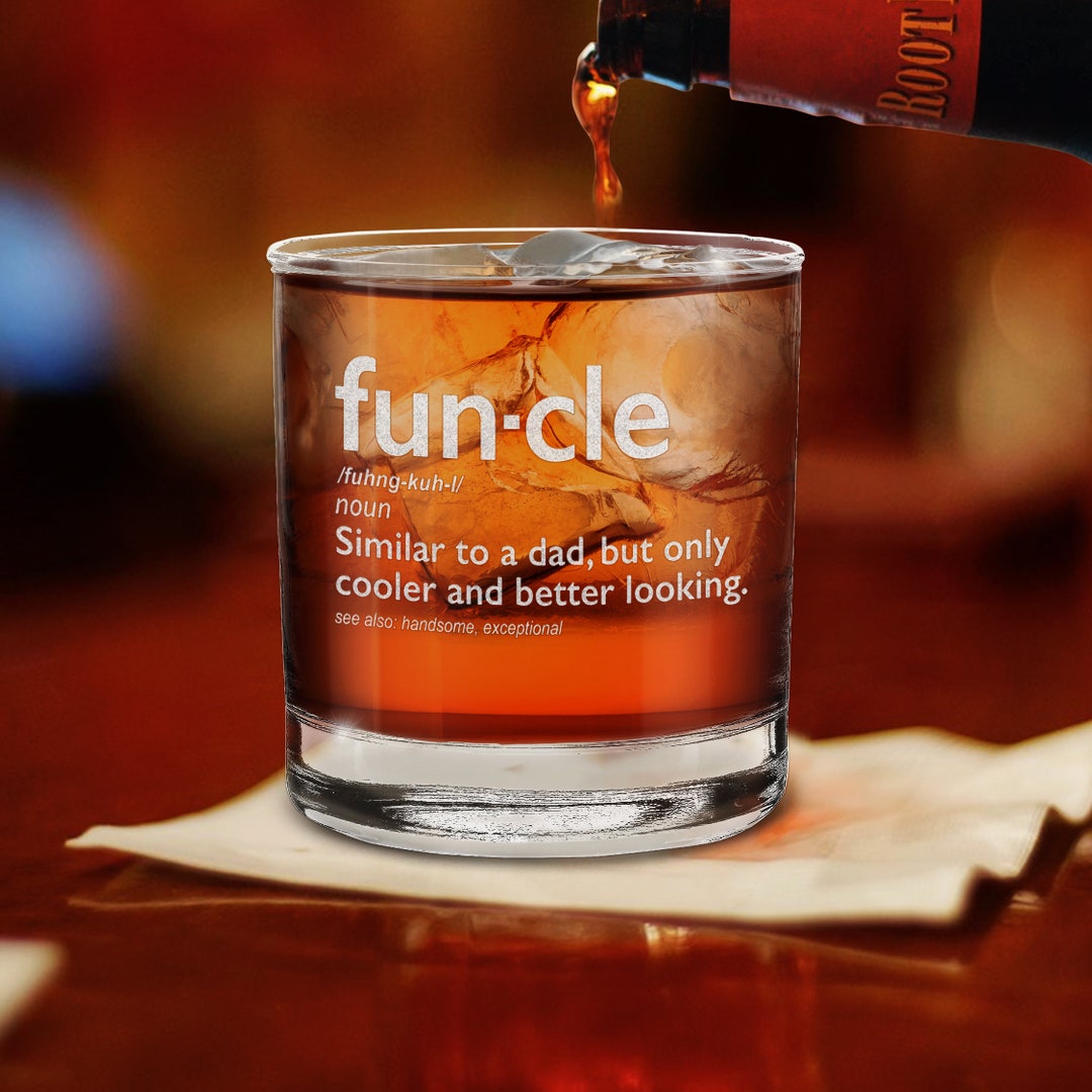Funcle Definition Whiskey Glass Retirement Gift, Birthday Gift ...