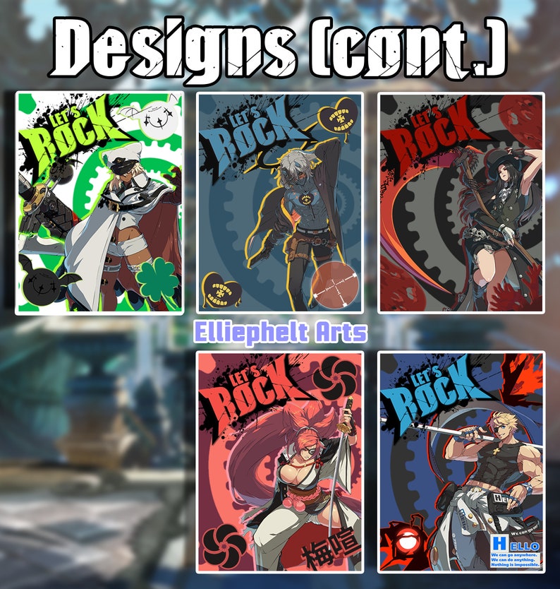 POSTERS GUILTY GEAR Strive Characters - Etsy