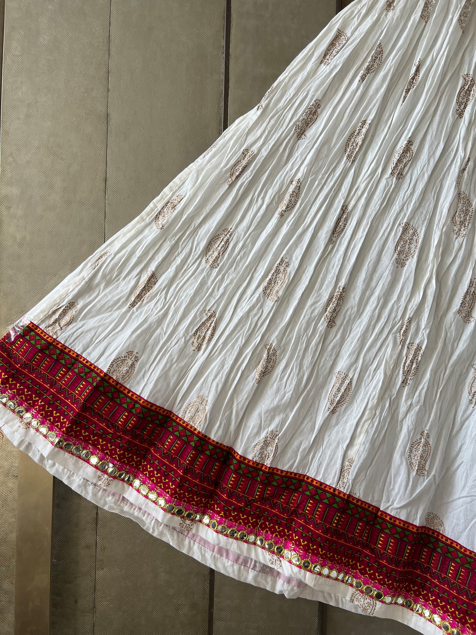 Elegant Cotton Garba Skirt With Customizable Dupatta Perfect for ...