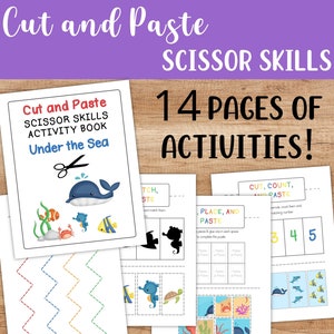 Preschool Cut and Paste Worksheets - Scissor Skills Activity Page ...