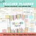 Teacher Planner Printable - Colorful Academic Binder With Lesson ...