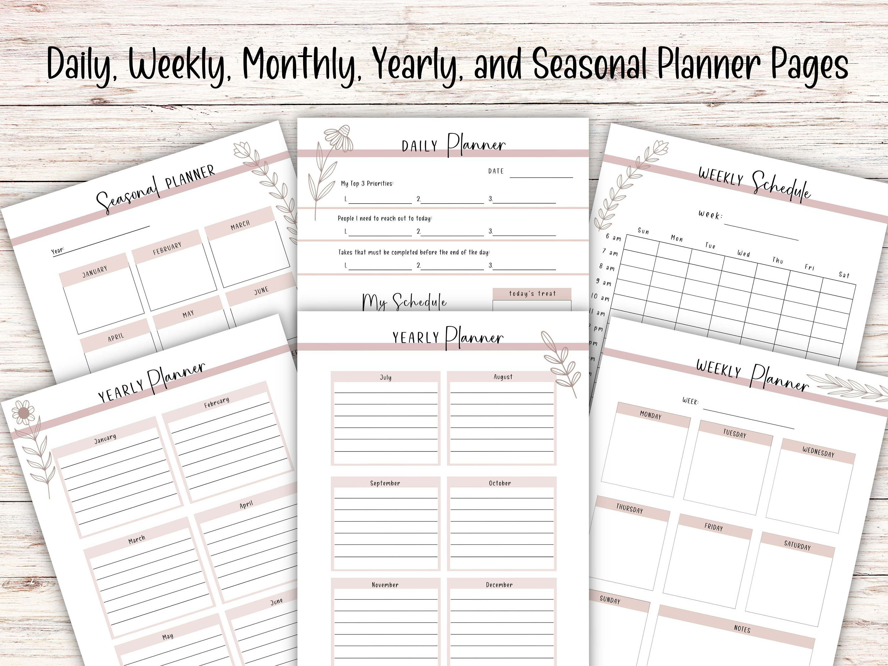 Etsy Shop Planner Printable Small Business Organizer Side - Etsy